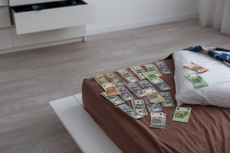 Lots of Money Withheld by the Police. Stock Image - Image of economy ...