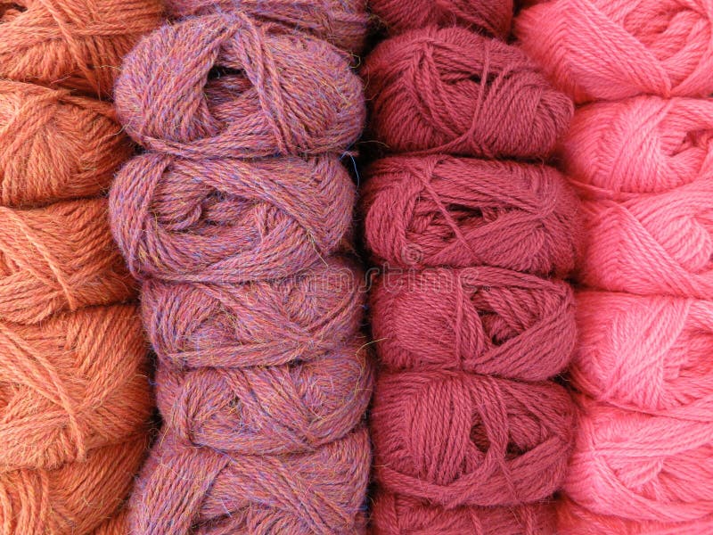 Lots of Multi Colored Wool Knots Stock Image - Image of pattern ...