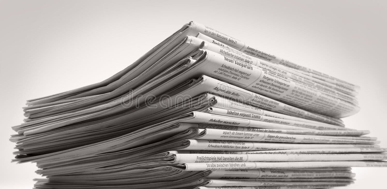 Newspaper Stack stock photo. Image of stack, newspaper - 59746150