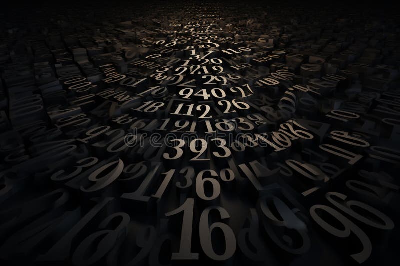 Lots of Numbers Pattern,math Concept Stock Image - Image of sequence ...