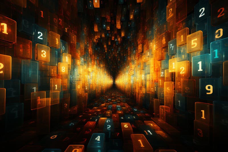 Lots of Numbers Pattern,math Concept Stock Image - Image of integer ...