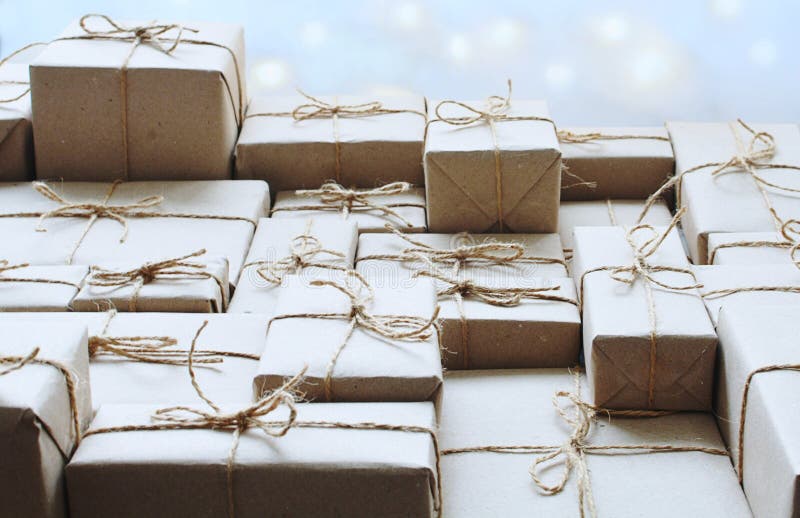 Lots of Packages in Natural Color Stock Image - Image of design, packet ...