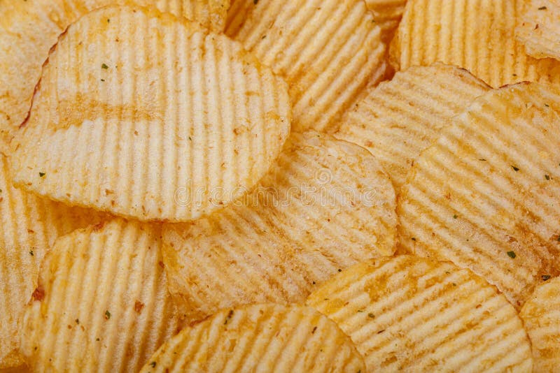 Lots of Potato Chips, Texture Stock Photo - Image of lays, cutout ...
