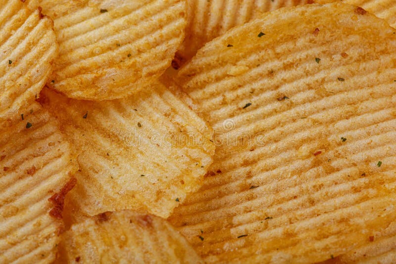 Lots of Potato Chips, Texture Stock Photo - Image of isolate, crispy ...