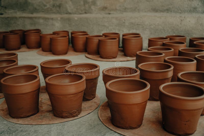Lots of pottery stock photo. Image of making, clay, lots - 301685618
