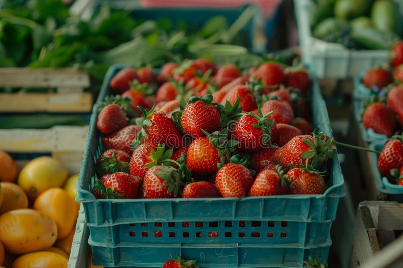 Lots of Red Juicy Fresh Strawberry Stock Photo - Image of strawberry ...