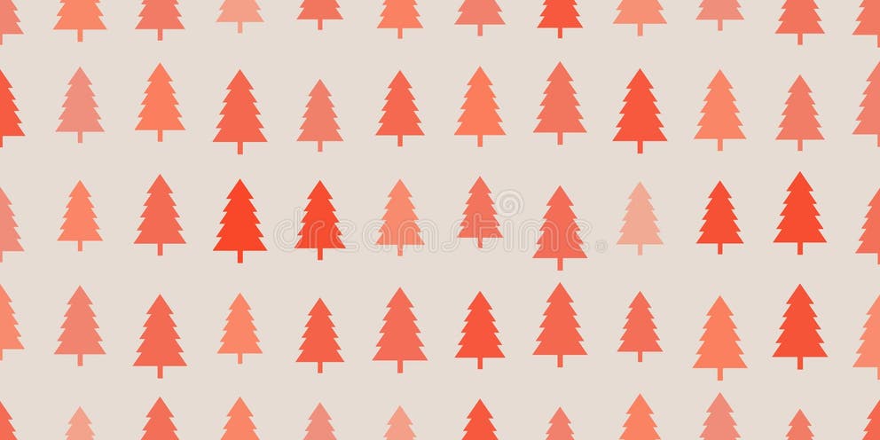 Lots of Red Pine Trees on Beige Background Texture - Vector Design ...