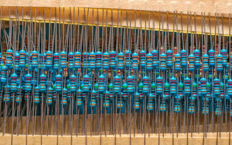 Lots of Resistors, Electronic Components Background or Texture Stock ...