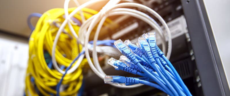 Lots of RJ45 UTP Cat6 LAN Internet Network Cable Fiber Optic and Lots ...