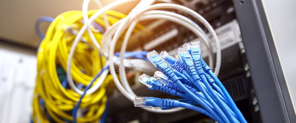 Lots of RJ45 UTP Cat6 LAN Internet Network Cable Fiber Optic and Lots ...