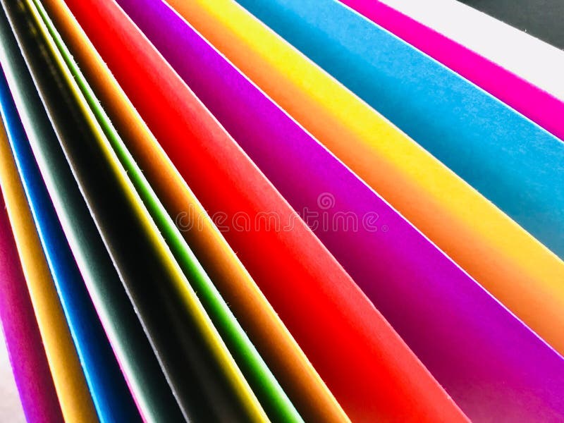 Sheets of Different Coloured Card Stock Photo - Image of sheets ...