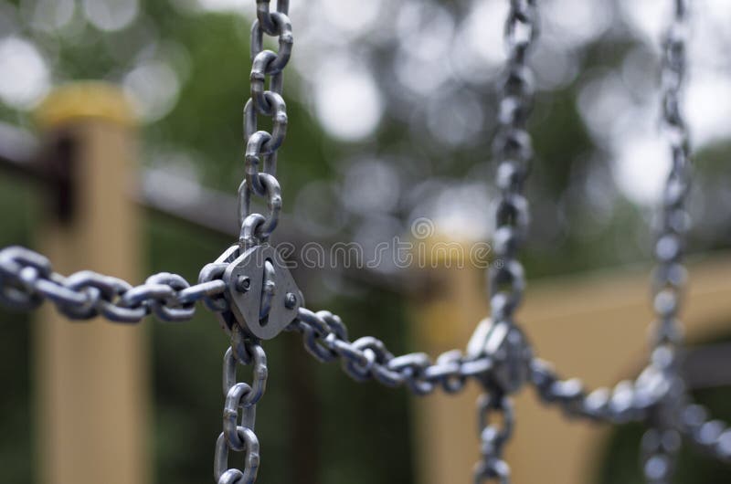 Diagonal Chain with Oval Links Stock Image - Image of links, group ...