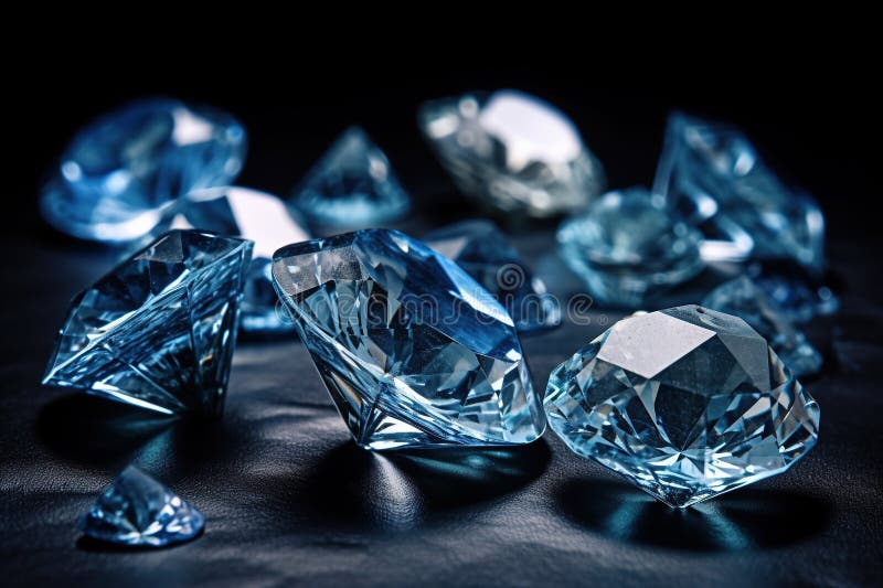 Lots of Shiny Diamonds. Generative AI Stock Illustration - Illustration ...