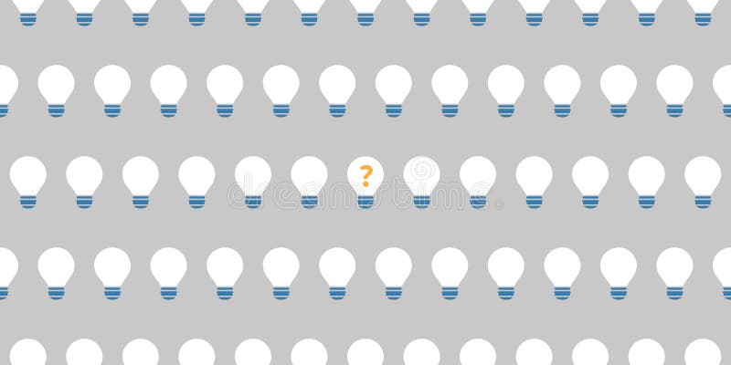 Lots of Simple Minimalist White Light Bulbs - Pattern Background Design ...
