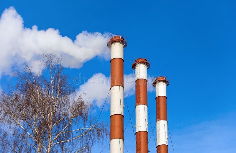 Lots of smoking chimneys stock image. Image of outdoors - 23432239