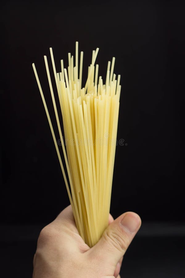 Lots of Spaghetti on Black Background Stock Image - Image of background ...