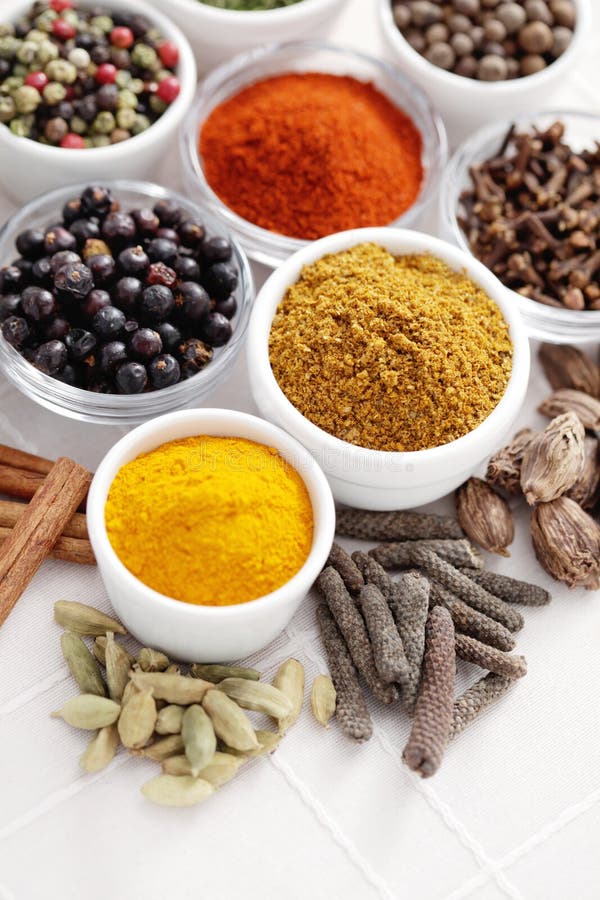 Lots of spices stock image. Image of curry, allspice - 40962923