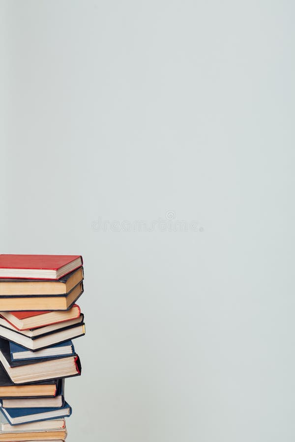 Stacks of Books for Teaching Knowledge Library University School White ...