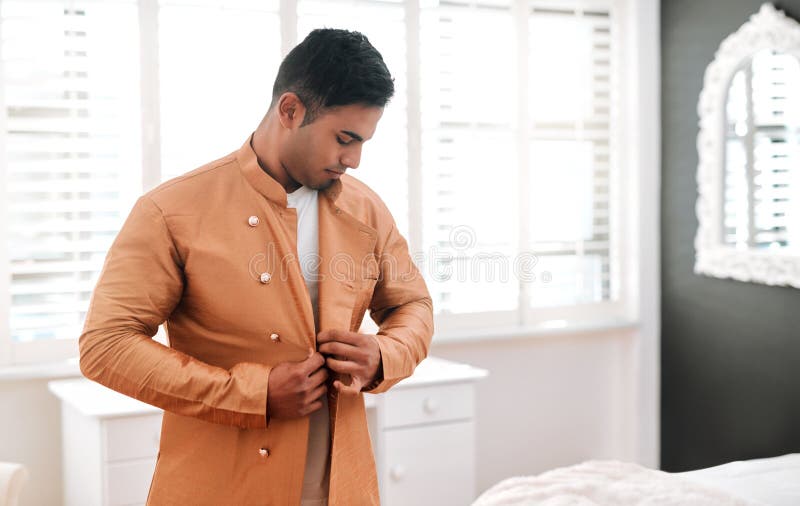 Lots of Style and Even More Handsomeness. a Handsome Young Man Getting ...