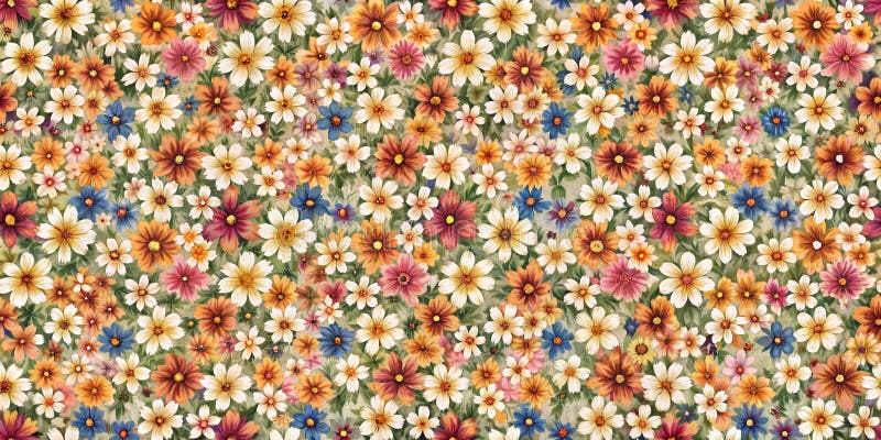 Repeating Flower Background Stock Illustrations – 75,609 Repeating ...