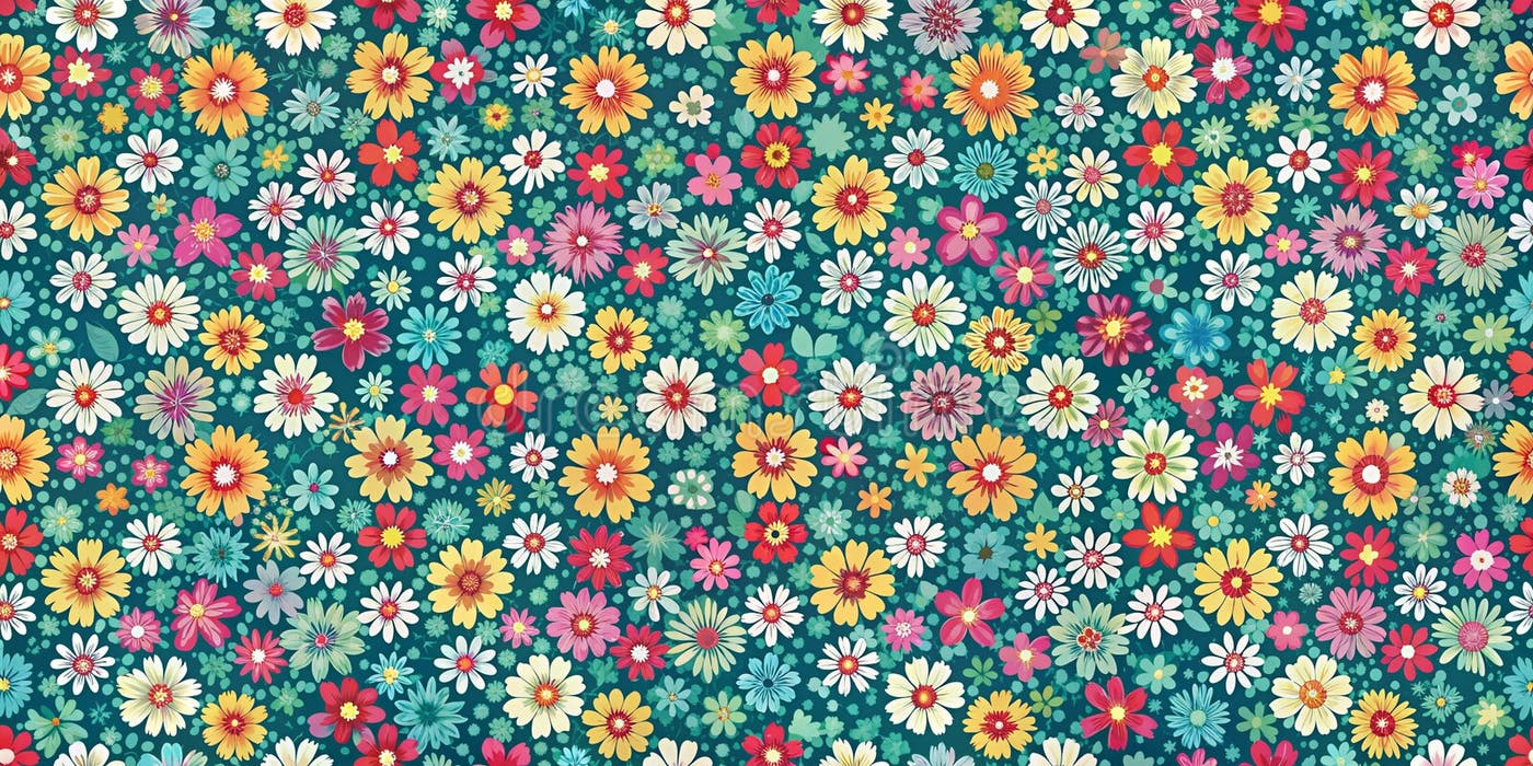 Repeating Flower Background Stock Illustrations – 75,609 Repeating ...