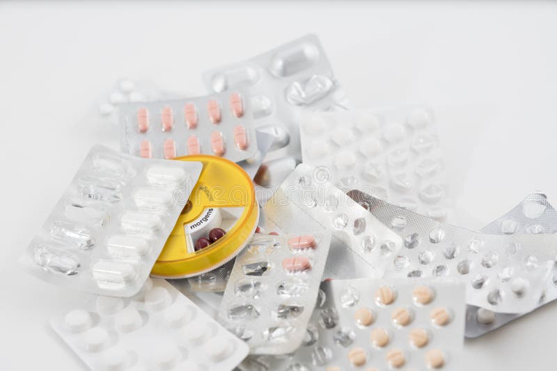 Lots of Tablets in Blisters Stock Photo - Image of healthy, pills ...