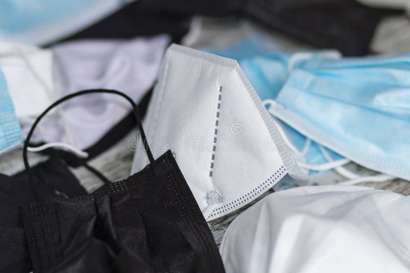 Lots of Used Hygienic Masks Stock Image - Image of hazardous, covid ...