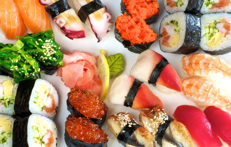 Lots of Sushi stock photo. Image of seaweed, korean, nori - 254128