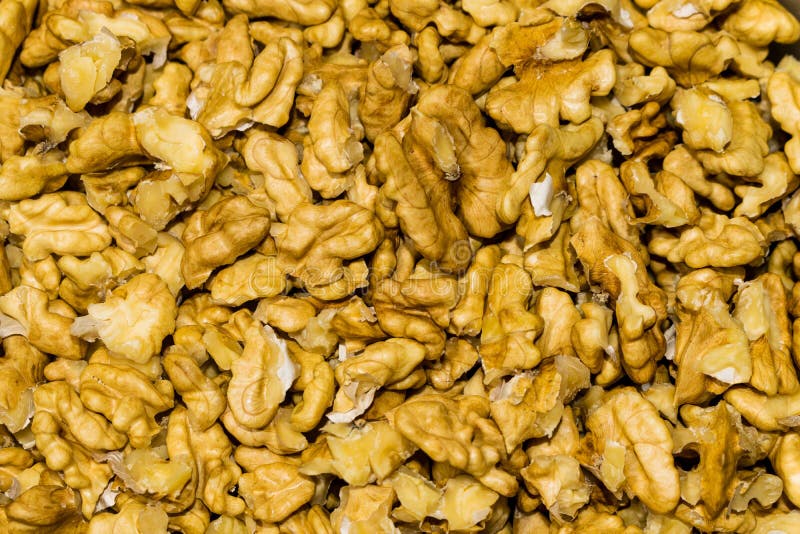 Lots of Walnuts Shot from Above Stock Image - Image of kernel, heap ...