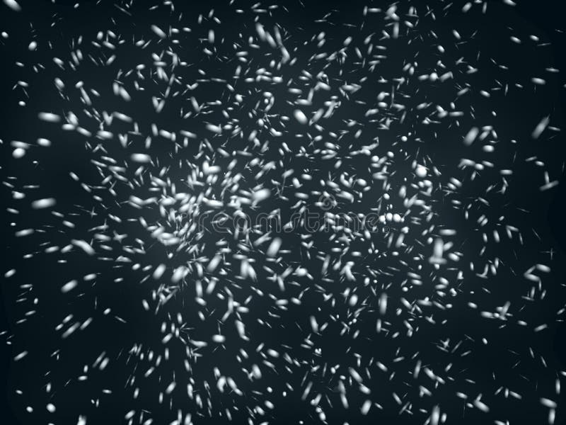 Lots of White Particles in Empty Space Stock Illustration ...