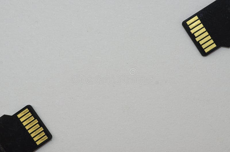 Lots of White Space with Two MicroSD Cards Stock Photo - Image of cards ...