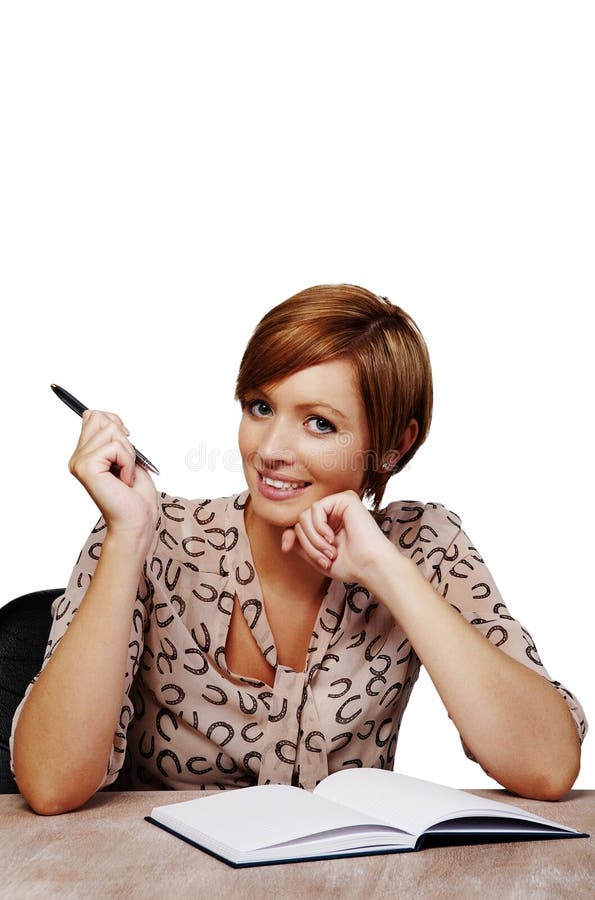 Lots of work to do stock image. Image of businesswoman - 23963723