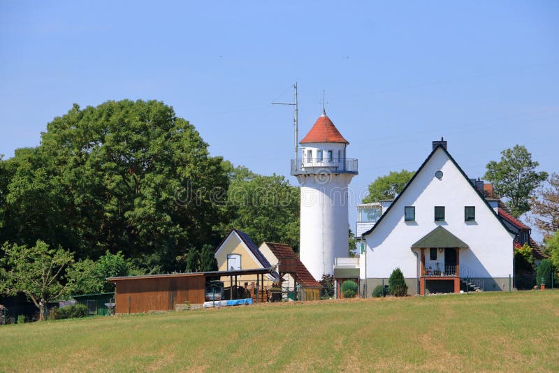 Lotsenturm Usedom in Karnin Deutschland Stockbild - Bild von ...