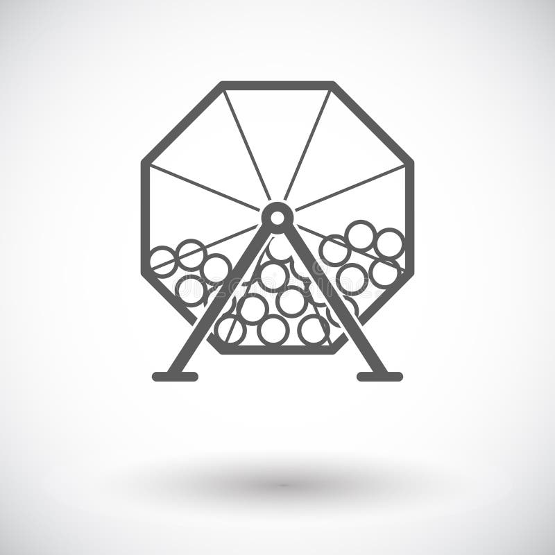 Lottery ball flat icon stock vector. Illustration of design - 95522440