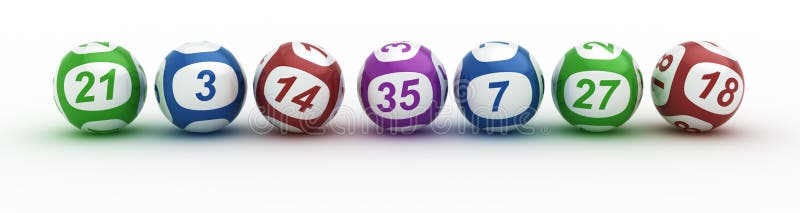 Balls in lottery machine stock illustration. Illustration of lotto ...