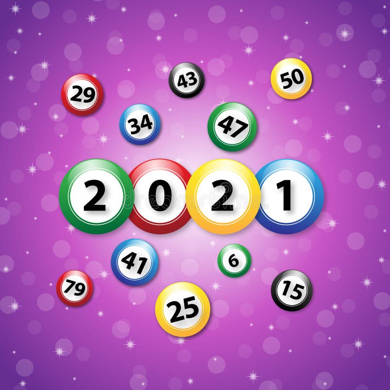 Purple 1-100 Lottery Balls Isolated, Vector Illustration Stock Vector ...