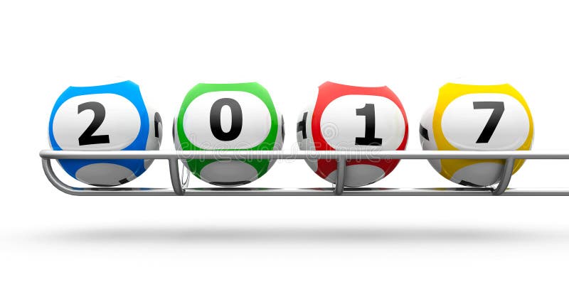 Lottery balls 2017 frame stock illustration. Illustration of future ...