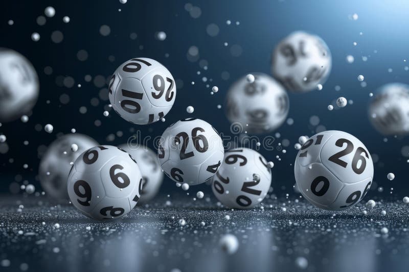 Lottery Balls with Number at Abstract Background Stock Image - Image of ...