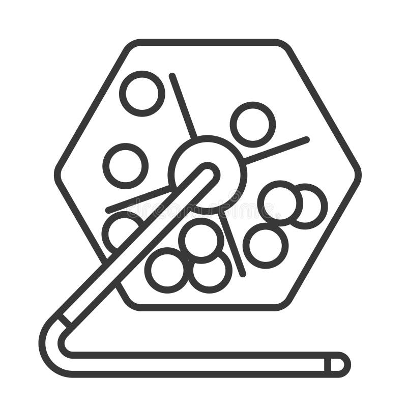 Lottery Bingo Cage, Raffle Drum or Lottery Machine, Simple Line Icon ...