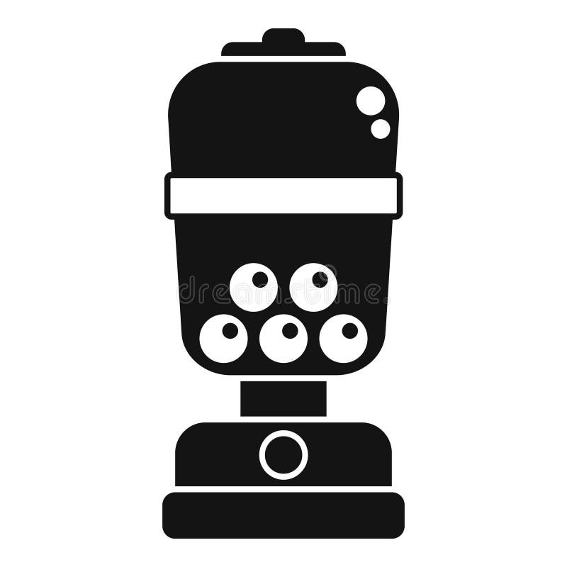 Lottery Machine with Lottery Balls for Choosing Winner Icon Stock ...