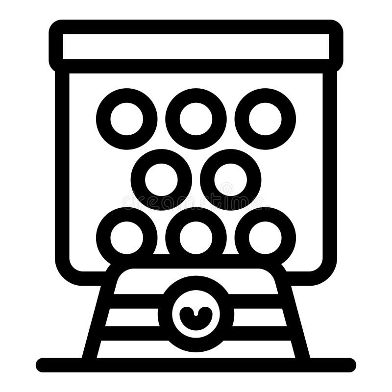 Lottery Machine Drawing Random Balls for the Winning Numbers Stock ...