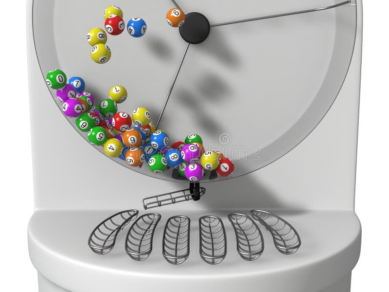 3d lottery machine concept stock illustration. Illustration of jackpot ...