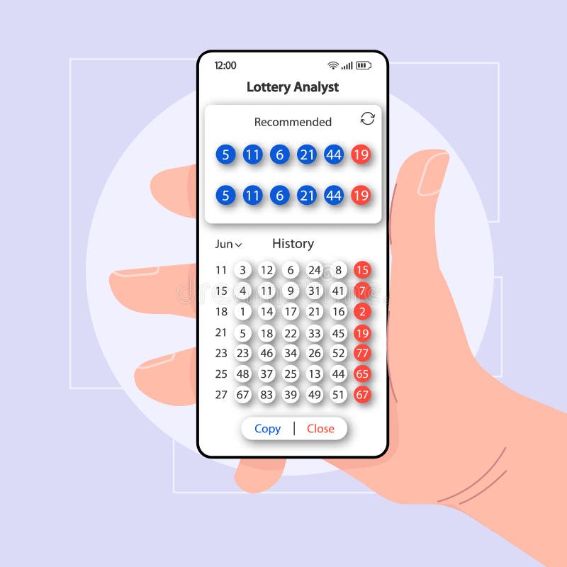Lottery Smartphone Interface Vector Template. Mobile App Page White ...