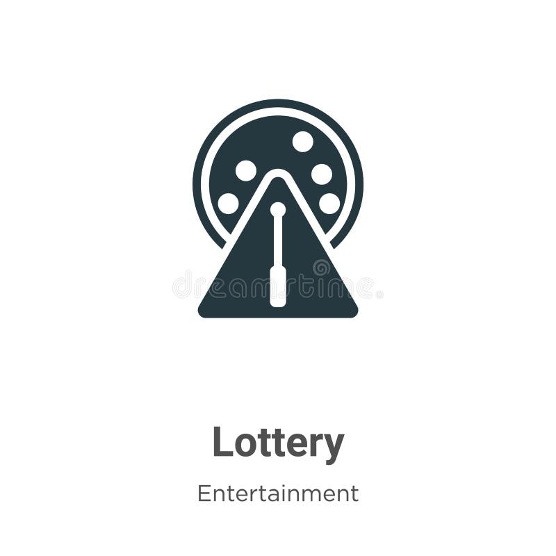 Lottery Vector Icon on White Background. Flat Vector Lottery Icon ...