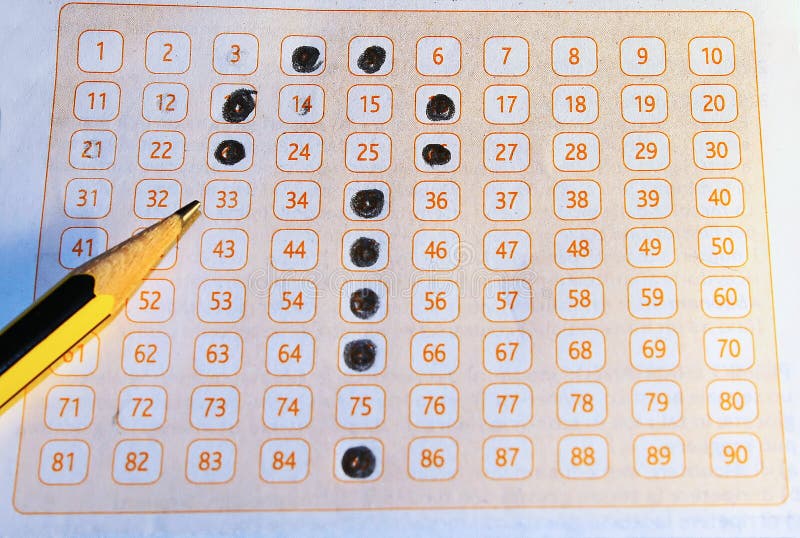 Lottery Who Guesses the Winning Combination Stock Photo - Image of ...