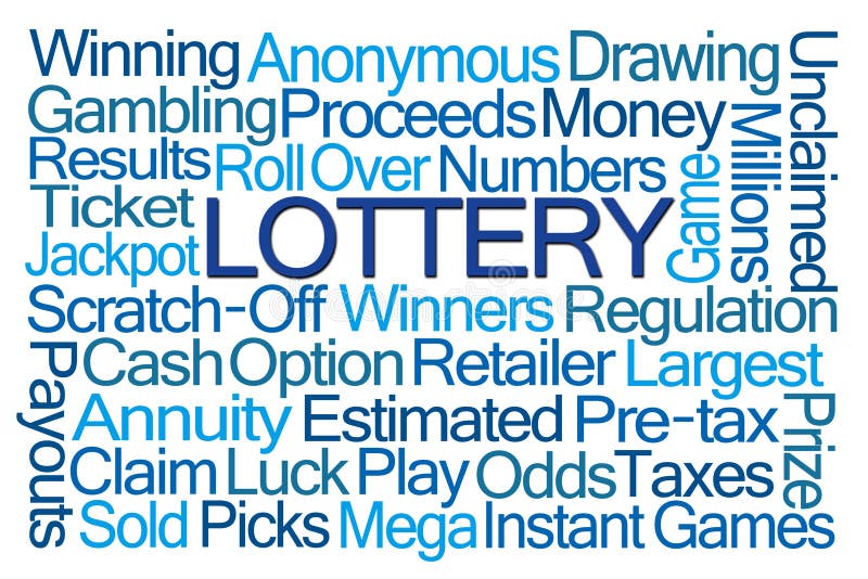 Lottery word cloud stock vector. Illustration of sweepstake - 161114940
