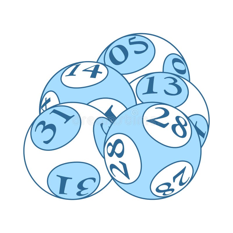 Lotto Balls Icon stock vector. Illustration of point - 195888672