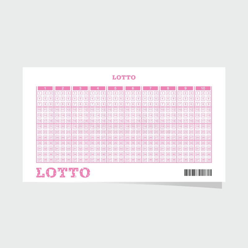 Lotto Ticket and Lucky Clover Illustration Stock Illustration ...