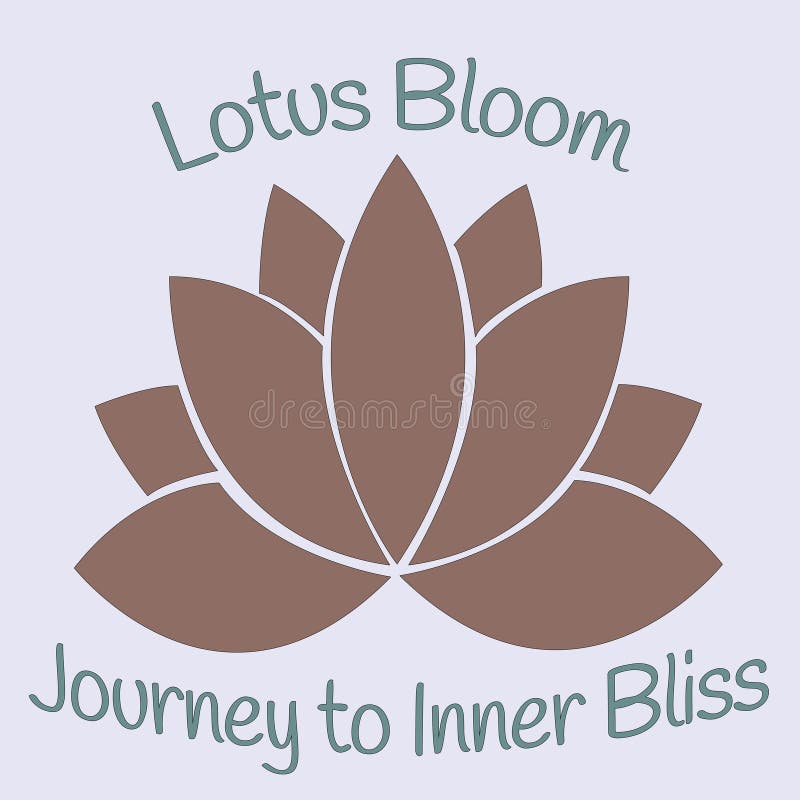 Lotus Bloom Journey To Inner Bliss Stock Illustration - Illustration of ...