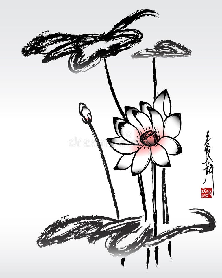 Chinese Element Lotus Stock Illustrations – 6,302 Chinese Element Lotus ...